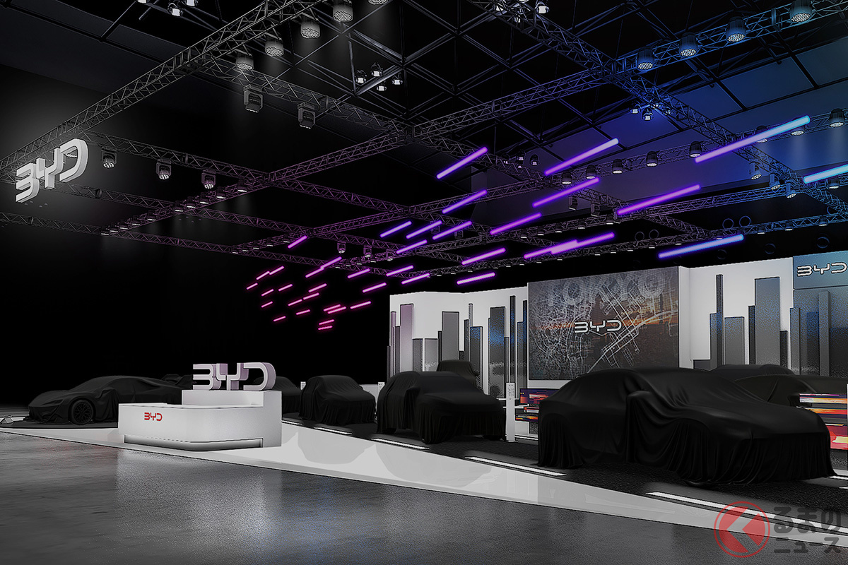 ついに「新型軽EV」お披露目へ BYDが複数モデルを初公開！ 乗用・商用で過去最大級の出展に… JMS2025の中身とは | くるまのニュース