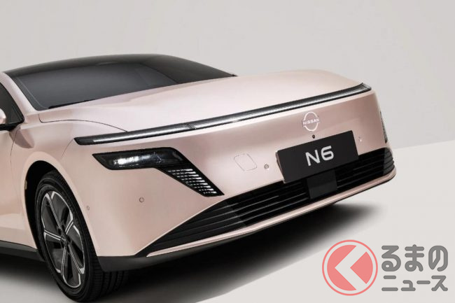 日産の新たな「ミドルセダン」公開！ 精悍顔のスタイリッシュデザイン！ 1.5L×PHEV搭載「N6」 中国に投入、特徴は？ | くるまのニュース